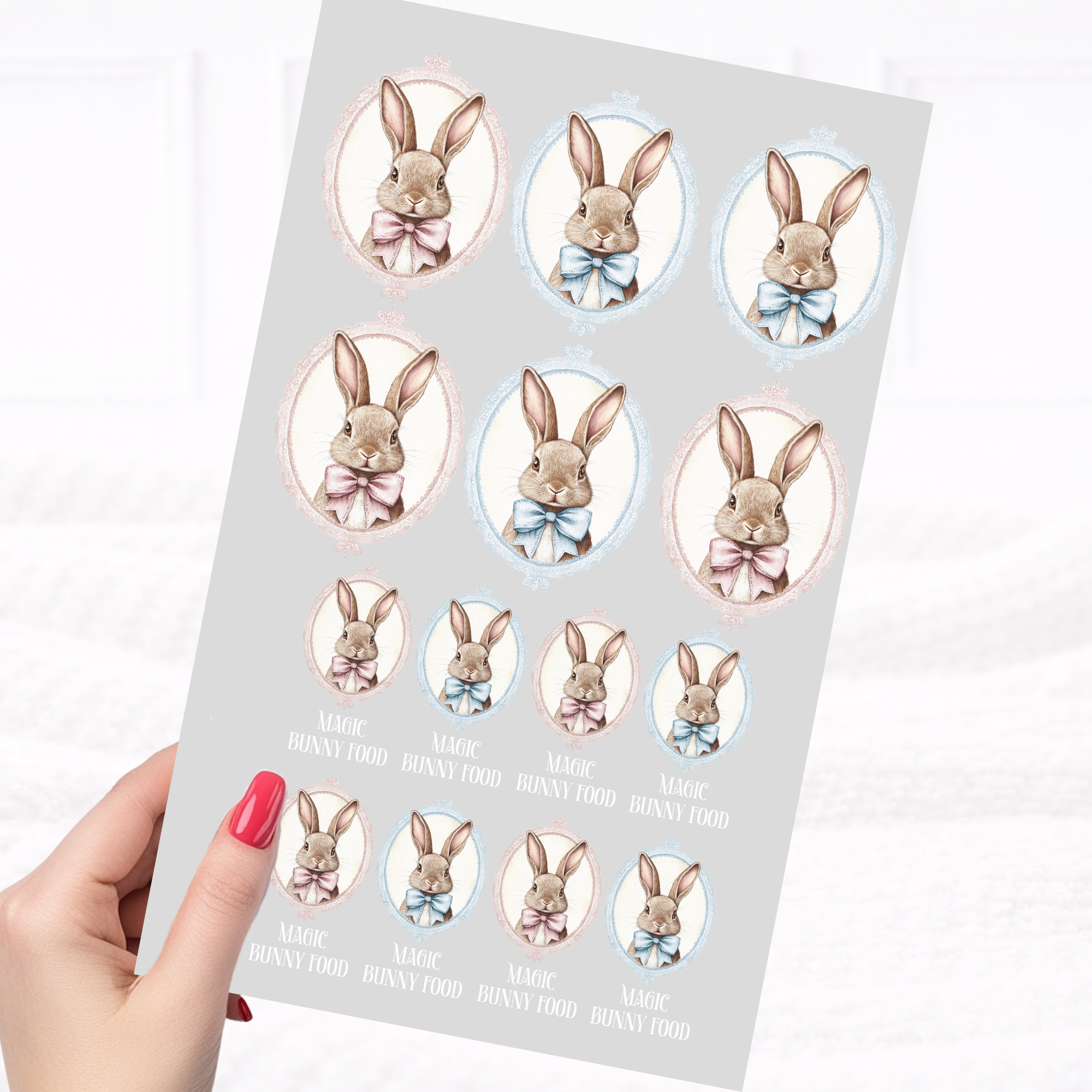 UVDTF - Vintage Bunny & Snow Popper Sheet – Sparkle Craft Vinyl Limited
