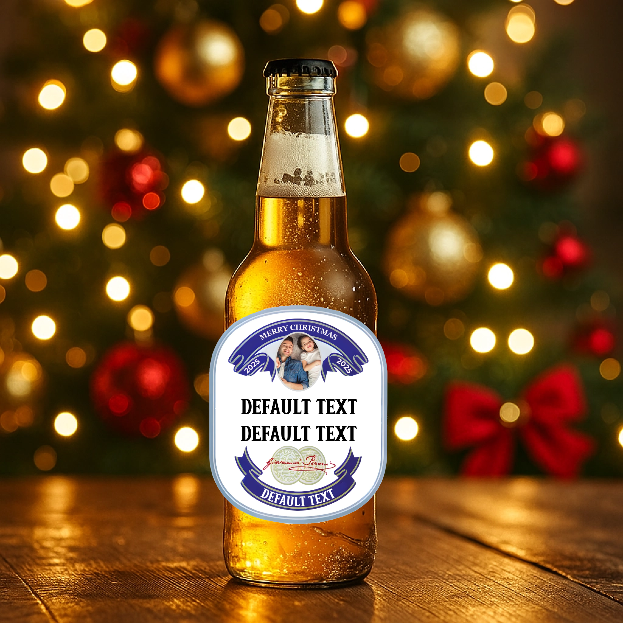 Beer Label - Christmas Design 2 – Sparkle Craft Vinyl Limited