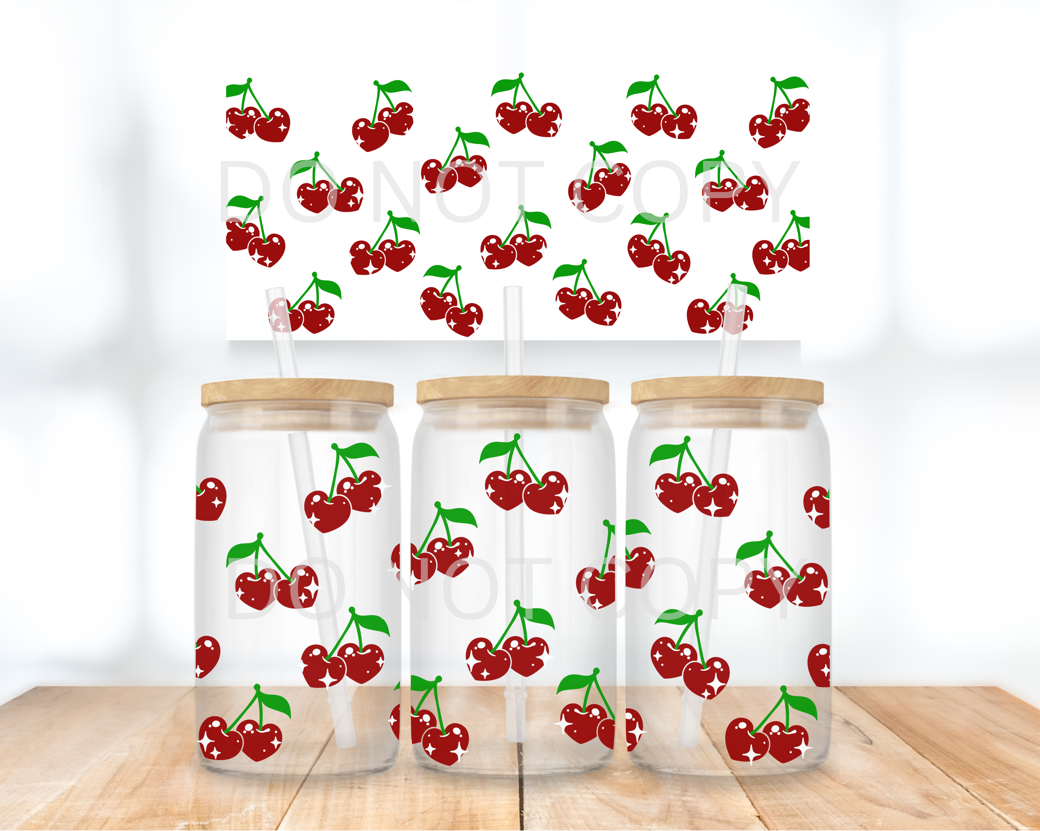 UVDTF - Heart Cherries – Sparkle Craft Vinyl Limited