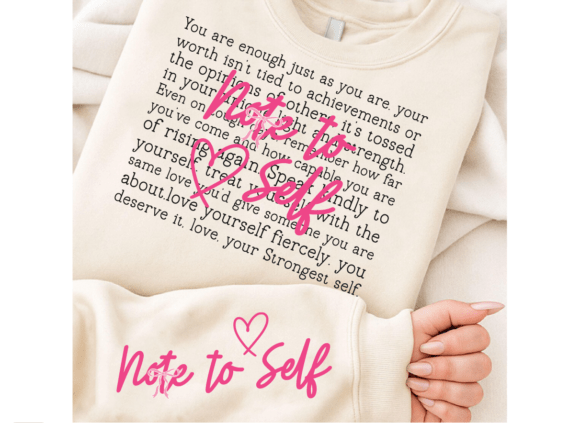 DTF - Note to Self – Sparkle Craft Vinyl Limited